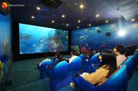 China 400㎡ Purple Horn Dynamic Source Movie Cinema Chair Ocean Theme 4d 5d Cinema Theater Chair for sale