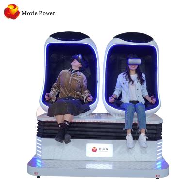 China Amusement Park Virtual Reality Simulator 9d Vr Cinema Egg Chair Equipment With 2 Seats for sale