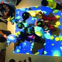 China Kids Games Indoor Playground Equipment 3d Floor Projection System for sale