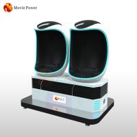 China Fashionable Electric 9D VR Cinema / Virtual Reality Egg Motion Chair With Double Seats for sale