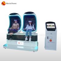 China Purple Horn Theme Park 9d Egg Chair Cinema System 2 Seats VR Cinema Theater for sale
