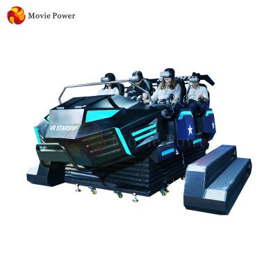 China 6 Seats Cool Shape 9D VR Cinema Electric Rotating Platform 9D VR Simulator for sale