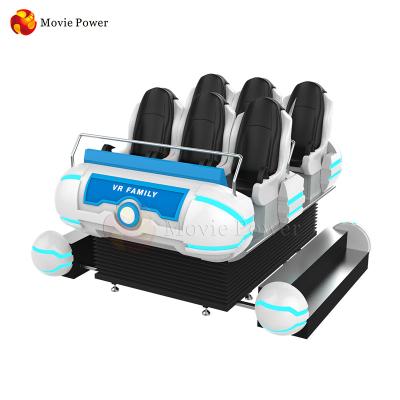 China Indoor Full Immersive Interactive 6 Seats 9D Virtual Reality VR Cinema games Simulator for sale