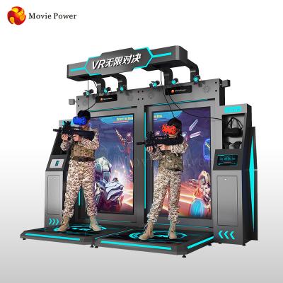China Interactive Dinosaur Virtual Reality Simulator Multi Players Gun Shooting Game Machine for sale