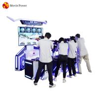China 1.5KW Virtual Reality Simulator Purple Horn 4 Players Gun Flight Vr Shooting Amusement Machines for sale