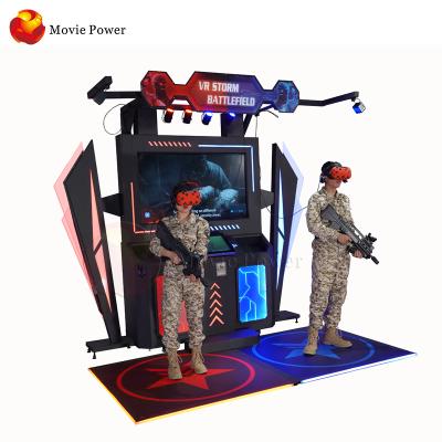China 2 Players Interactive Standing Virtual Reality Simulator Electric Platform for sale