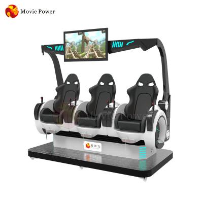 China Indoor Playground 3 People Interactive Virtual Reality Game Simulator 9d Cinema for sale