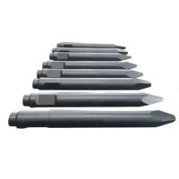 China 1600mm Hydraulic Rock Breaker Chisel 135mm Tool for Excavator Parts Open Top for sale