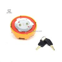 China E200B Fuel Tank Cap With Keys for Yellow Excavator Performance for sale