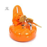 China Doosan Excavator Diesel Fuel Tank Cover Cap with Lock 0.6kg for DH150 DH225 DH300 for sale