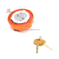 China Doosan Excavator Diesel Fuel Tank Cover Cap with Lock 0.6kg for DH150 DH225 DH300 for sale