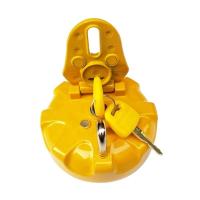China Anti-theft Diesel Fuel Tank Cap Cover for VOLVO EC210 EC290 Excavator 0.6kg Dual Locks for sale