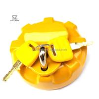 China Anti-theft Diesel Fuel Tank Cap Cover for VOLVO EC210 EC290 Excavator 0.6kg Dual Locks for sale