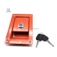 China Steel Side Door Lock Cap for DH DX Excavator Parts 1KG Orange for sale