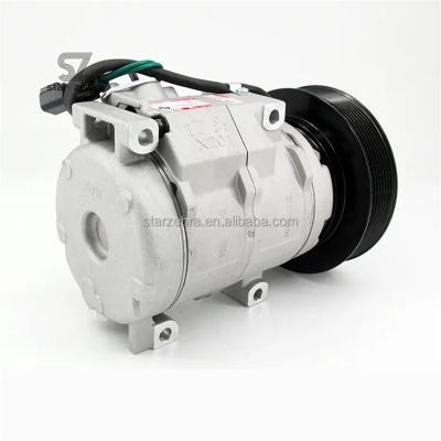 China Excavator AC Compressor E330C 10S17C ST170203 PV8 R134a 24V for sale