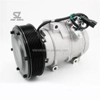 China Excavator AC Compressor E330C 10S17C ST170203 PV8 R134a 24V for sale