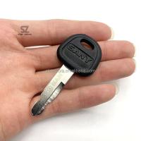 China Sany Excavator Ignition Door Key 13.4x12.7x12.7mm for SY85C SY115 SY200C SY245 SY285 SY700 SY480 SY550 for sale