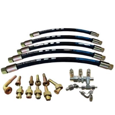 China High Pressure Oil Pipe Hydraulic Steel Wire Braided Rubber Hose for Excavator Repair 2 Wire 1SN for sale