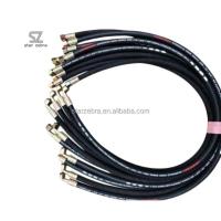 China High Pressure Oil Pipe Hydraulic Steel Wire Braided Rubber Hose for Excavator Repair 2 Wire 1SN for sale