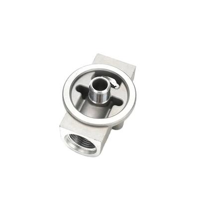 China Excavator Fuel Filter Head 093-7521 207-4 for E200B E320B 0.5kg Metallic for sale