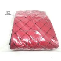China Universal Excavator Seat Cover for CAT PC EX DH SK SH Black Red PU 1 Pair for sale