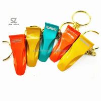 China Creative Metal 3D Excavator Bucket Tooth Model Keychain 5cm Construction Gift for sale