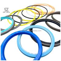 China Excavator Repair Kit 320E 320D2 Bucket Arm Cylinder Oil Seal Kit 456-0209 for sale