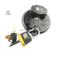 China CAT Fuel Cap Padlock Anti-theft Lock for E320D 312 315 329D 330C 325C 345D 349GC Diesel Tank Cover for sale