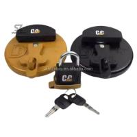 China CAT Fuel Cap Padlock Anti-theft Lock for E320D 312 315 329D 330C 325C 345D 349GC Diesel Tank Cover for sale