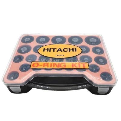 China 792PCS Rubber GIANT O Ring Kit Box for HITACHI Excavator Long-Lasting Performance for sale