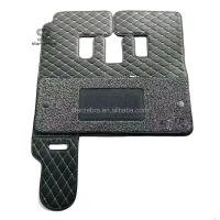 China Custom Black Red E320GC Excavator Cabin Foot Mat 2 Piece Set Heavy Duty Floor Protection for sale