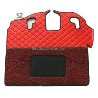 China PC60-7 Excavator Cab Foot Mat Floor Mat for Construction Works Black Red for sale