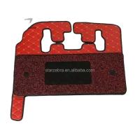 China Excavator Cab Foot Mat SK-3 SK-5 Cabin Floor Carpet Heavy Duty 2-Piece Set for sale