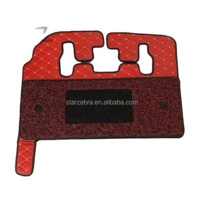 China Excavator Cab Foot Mat SK-3 SK-5 Cabin Floor Carpet Heavy Duty 2-Piece Set for sale