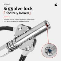 China Cavitt 10000psi High Pressure Grease Gun Coupler 90x15mm Double Handle Nozzle Nipple for sale