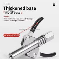 China Cavitt 10000psi High Pressure Grease Gun Coupler 90x15mm Double Handle Nozzle Nipple for sale