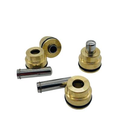China Silver Hydraulic Joystick Pusher for Doosan DH225-7 DX225 Excavator Pilot Pusher 10mm Piston OD for sale