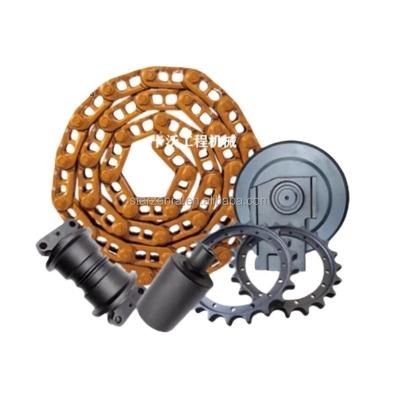 China VOLVO EC80D Excavator Undercarriage Chain Rail Supporting Wheel Drive Tooth Guide Wheel Tensioning Device for sale