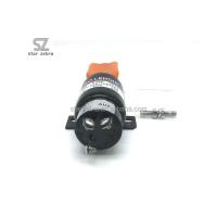China Excavator Stop Solenoid Switch 12V 24V for S6K E200B E320 HD700-5/7 6D31 6D14 for sale