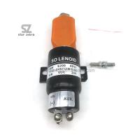 China Excavator Stop Solenoid Switch 12V 24V for S6K E200B E320 HD700-5/7 6D31 6D14 for sale