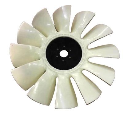China Diesel Engine 6D102 Cooling Fan Blade 12 Blades 6 Holes for Construction Machinery for sale