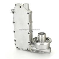 China PC300-7 Excavator 6D114 Engine Lubricating Oil Filter Head Oil Cooler Seat Radiator Cover 3934159 for sale