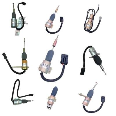 China Yanmar 4TNV98 4TNV94 12V Stop Solenoid 119653-77950 Fuel Shutoff Engine Spare Part for sale