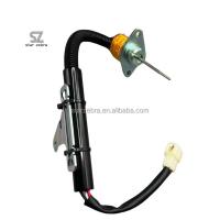 China Excavator Flameout Solenoid Valve for Kubota U15 Xugong 15U 17 Lingong 16 Engine Stop Switch 12V for sale