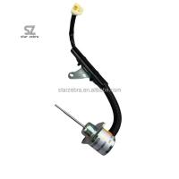 China Excavator Flameout Solenoid Valve for Kubota U15 Xugong 15U 17 Lingong 16 Engine Stop Switch 12V for sale