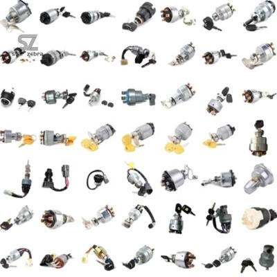 China Three Position Ignition Switch for Excavator Bulldozer Komatsu Kobelco Hitachi Carter Hyundai 12V for sale