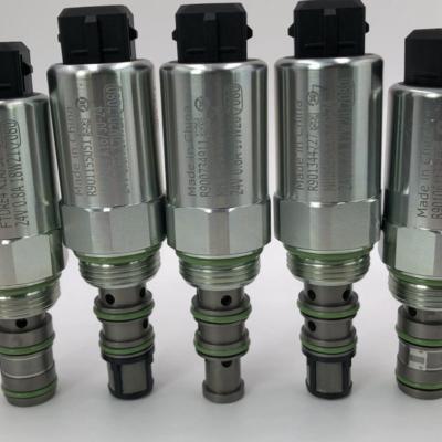 China STAR ZEBRA Excavator Solenoid Valve R901155051 R900727801 R900701407 24V Hydraulic Replacement for sale