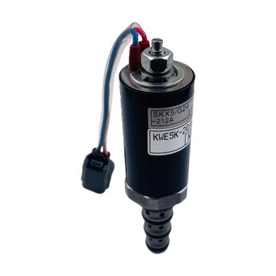 China STAR ZEBRA Excavator Hydraulic Solenoid Valve YN35V00005F1 Stop Solenoid Valve 24V for Kobelco SK120-2 SK200-2 for sale