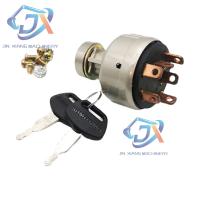China STAR ZEBRA SH200 SH120 Ignition Starter Switch with Keys KHR3077 for SUMITOMO Excavator 2 Keys for sale