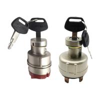 China STAR ZEBRA SH200 SH120 Ignition Starter Switch with Keys KHR3077 for SUMITOMO Excavator 2 Keys for sale